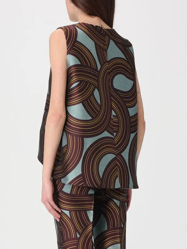 La DoubleJ La Scala Sleeveless Top In Printed Crêpe