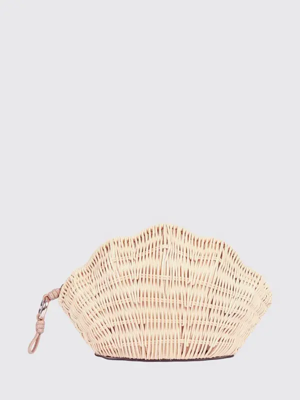 Michael Kors Shelly Rattan Clutch - Beige