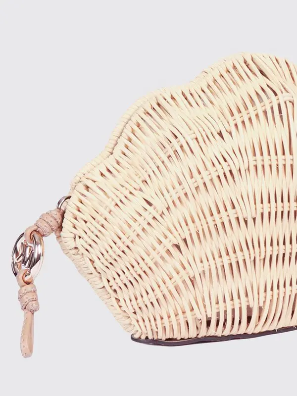 Michael Kors Shelly Rattan Clutch - Beige