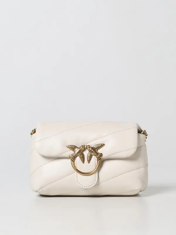 Pinko Baby Love Bag Puff Mini Quilted Nappa Bag - Ivory