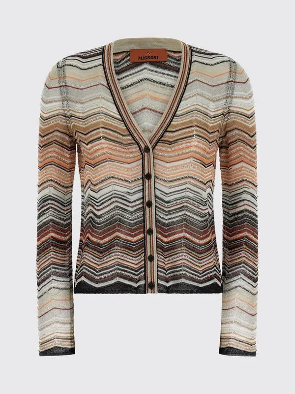 Missoni Zig Zag Lurex Viscose Cardigan
