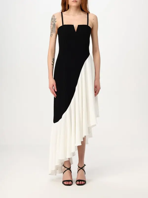 Karl Lagerfeld Asymmetrical Draped Dress