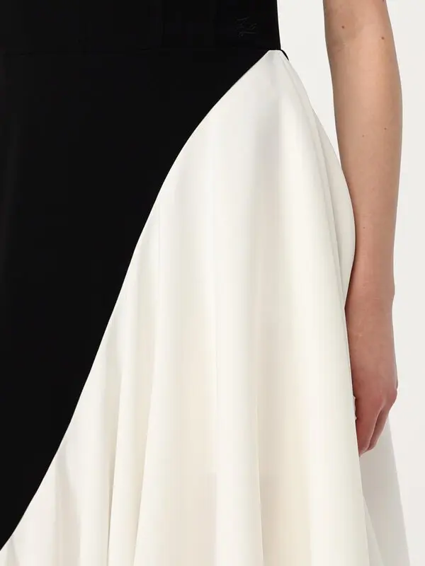 Karl Lagerfeld Asymmetrical Draped Dress