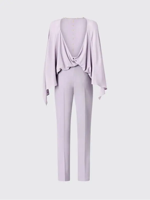 Pinko Bietole Jewel-embellished Viscose Jumpsuit