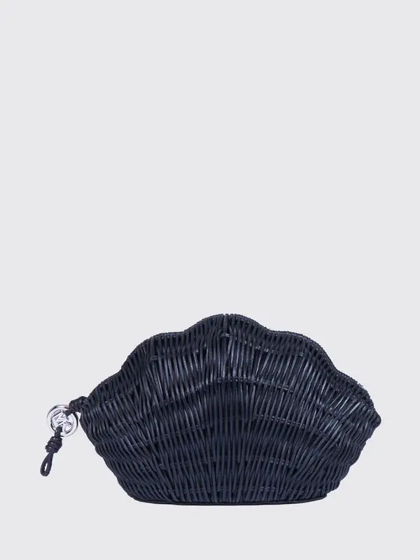 Michael Kors Shelly Rattan Clutch - Black
