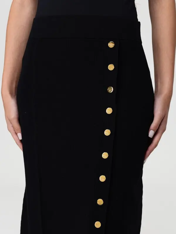 Elisabetta Franchi Button Detailed Midi Skirt