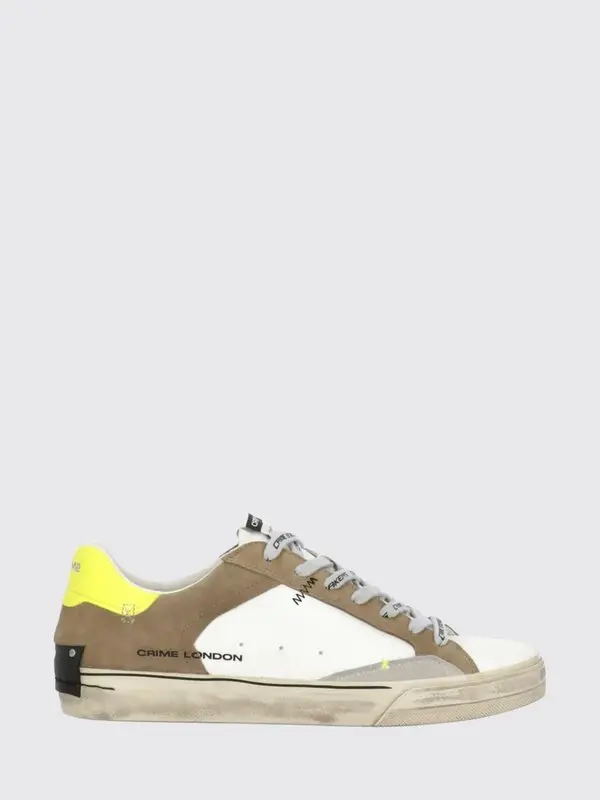 CRIME LONDON Deconstructed Leather Sneakers