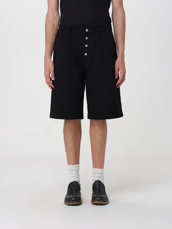 CARRER Wide-leg Cotton Chino Shorts With Slash Pockets