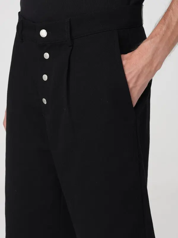 CARRER Wide-leg Cotton Chino Shorts With Slash Pockets