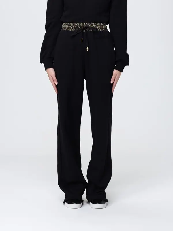 Just Cavalli Wide Leg Trousers With Drawstring Waist