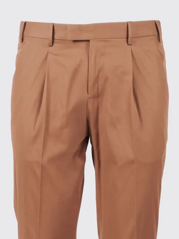 PT TORINO Classic Trousers In Cotton And Silk Blend