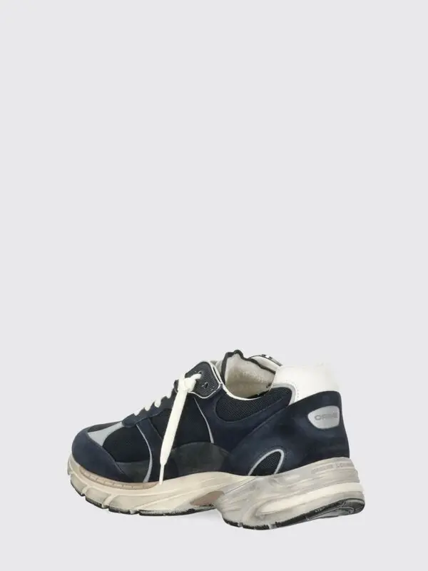 CRIME LONDON Fugitive 9094 Suede And Mesh Lace-up Sneakers