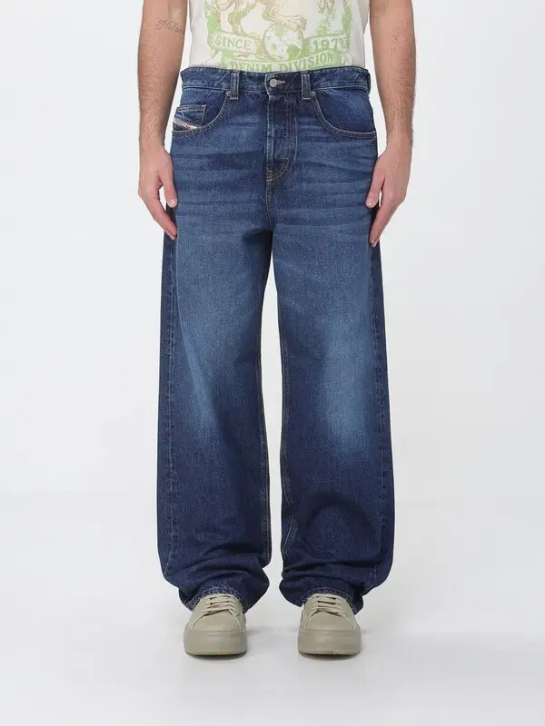 DIESEL® D-macro Denim Wide Leg Jeans