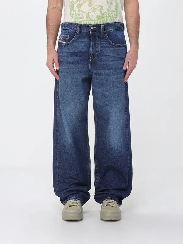 DIESEL® D-macro Wide Leg Jeans - Blue