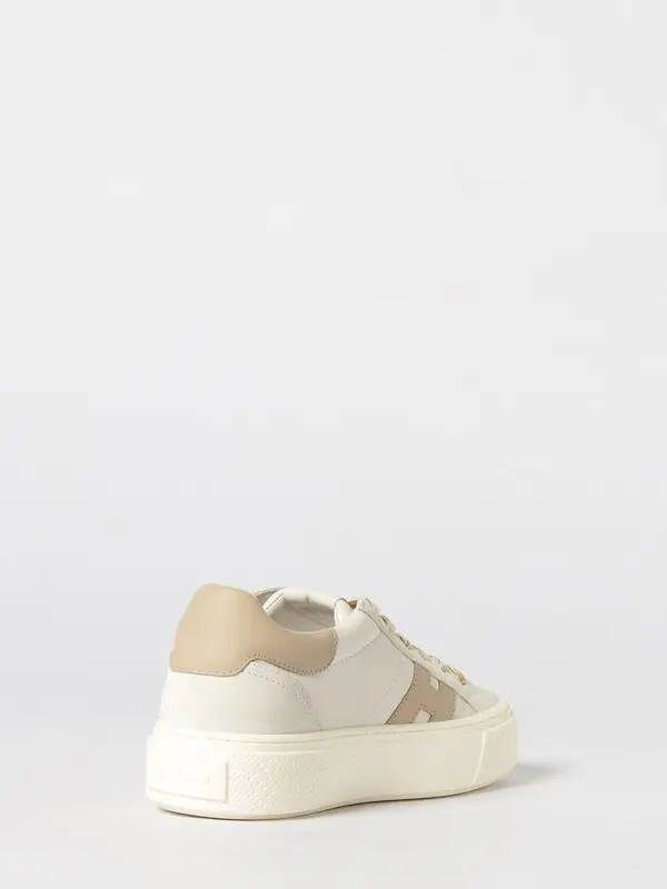 Hogan Crosswind Leather Sneakers - Beige