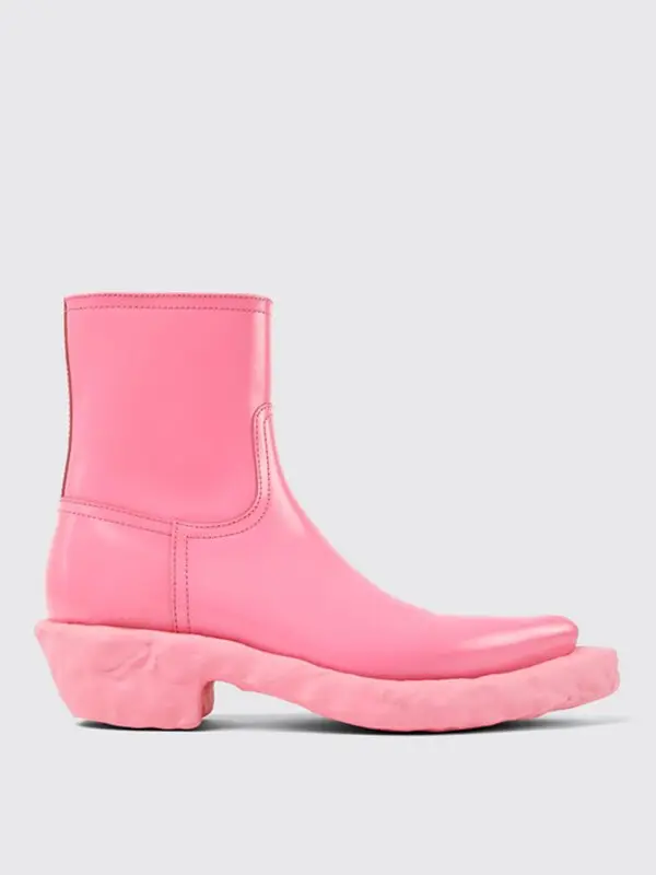 Camper Leather Zip-up Ankle Boots