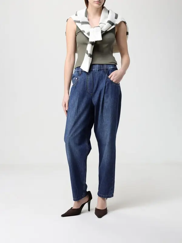 Brunello Cucinelli Baggy Fit Denim Jeans