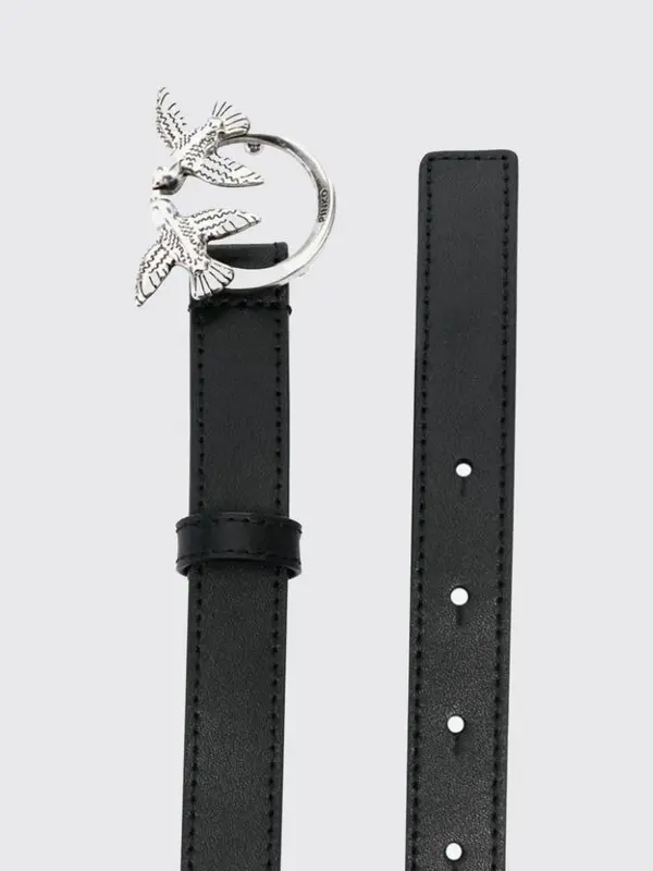 Pinko Love Birds" Buckle Belt - Black 1