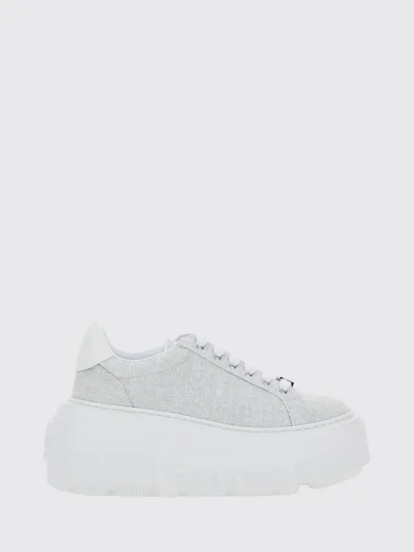 Casadei Nexus Lace-up Wedge Sneakers With Rubber Platform Sole
