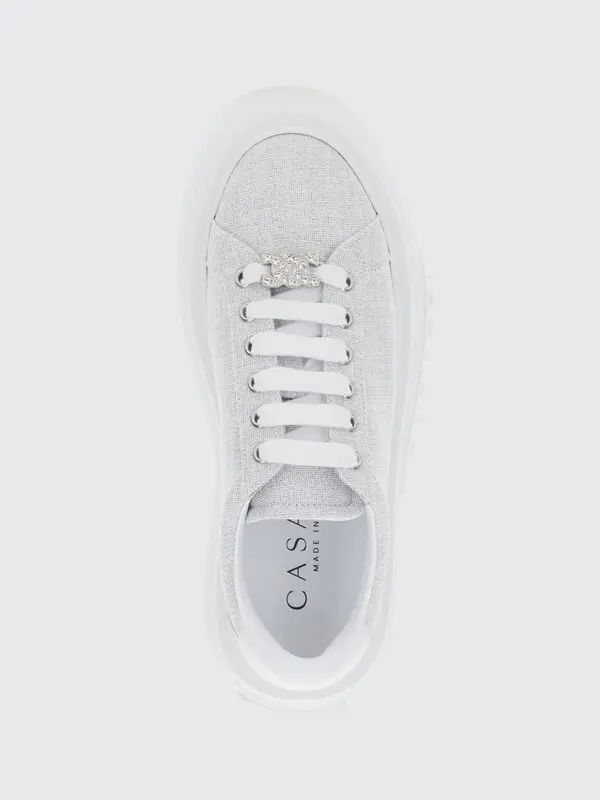 Casadei Nexus Lace-up Wedge Sneakers With Rubber Platform Sole