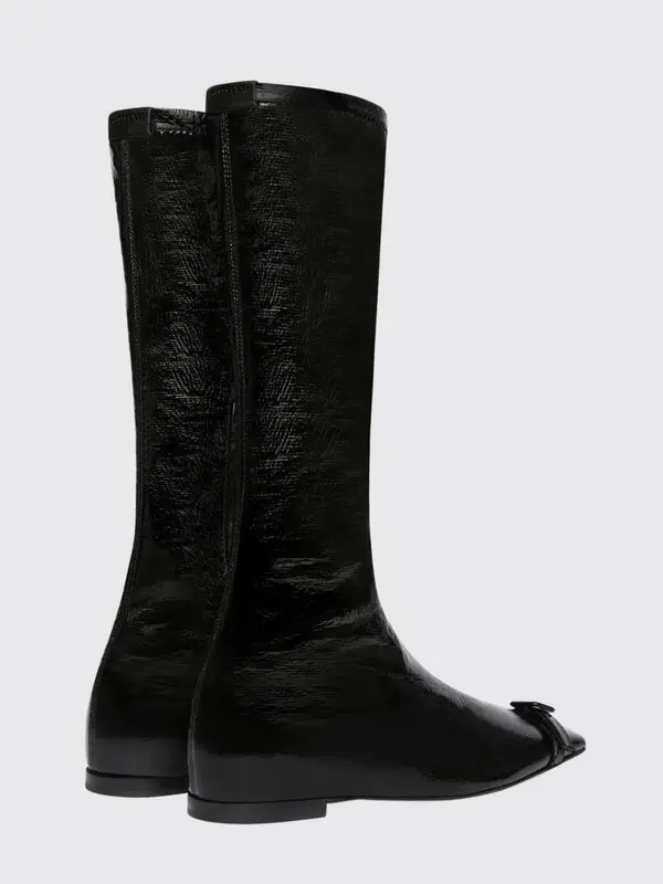 COURREGES Patent Leather Sockstyle Boots