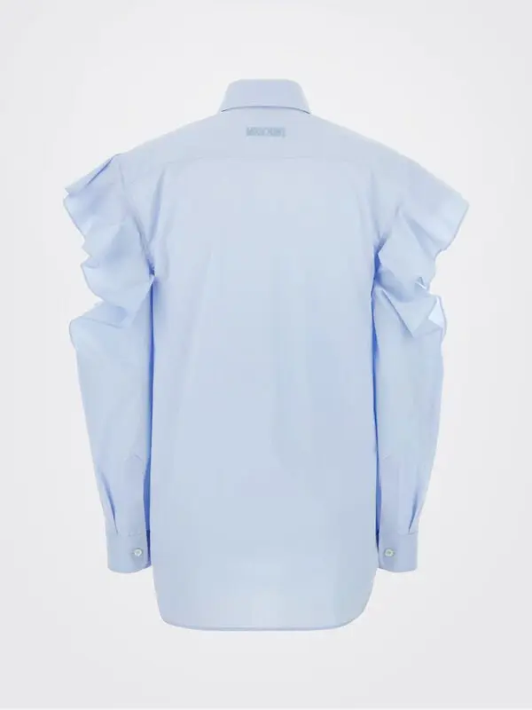 Moschino Cotton Shirt With Cut-out Detail