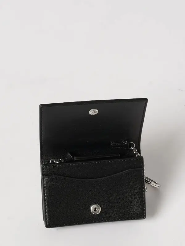 GANNI Recycled Leather Wallet With Dog Print