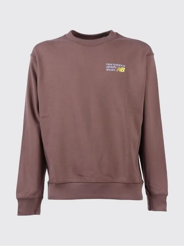 NEW BALANCE Cotton Crew Neck Sweatshirt With Logo