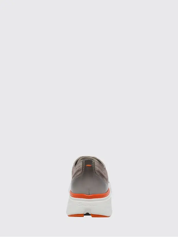 Santoni Suede Lace-up Sneakers - Beige