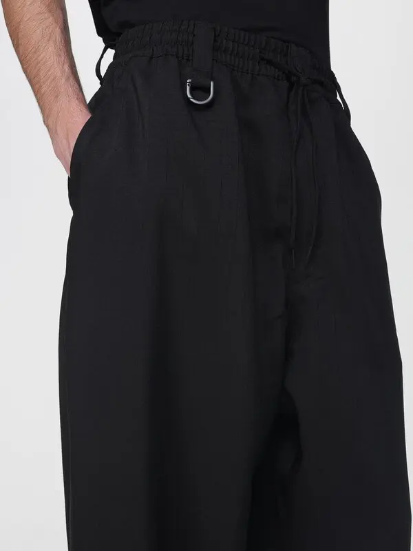 Y3 Stretch Technical Fabric Wide Leg Trousers