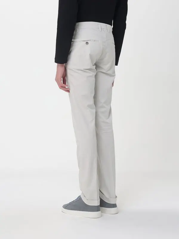 MASON'S Stretch Cotton Chino Trousers - Grey
