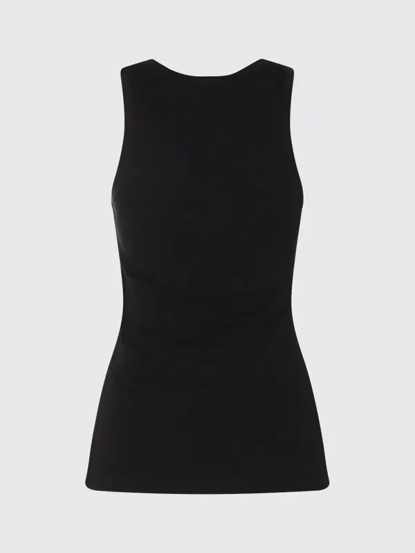 Pinko Ribbed Tank Top With Logo Detail