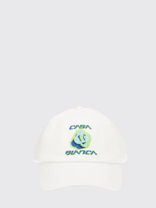 Casablanca Embroidered Logo Cotton Baseball Cap With Adjustable Strap