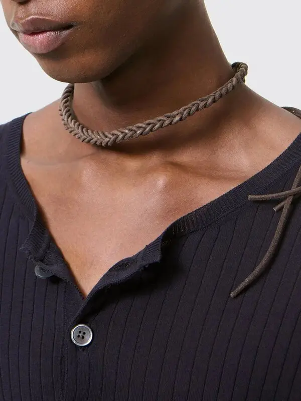 Our Legacy Braided Leather Rope Necklace