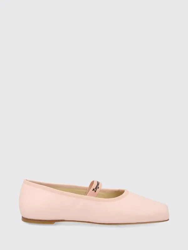 Repetto Lizbeth Calfskin Mary Jane Flats With Square Toe - Pink