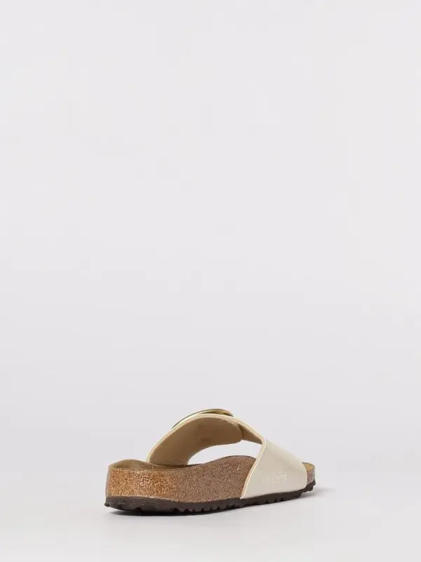BIRKENSTOCK Madrid Big Buckle Leather Sandals - Pearl