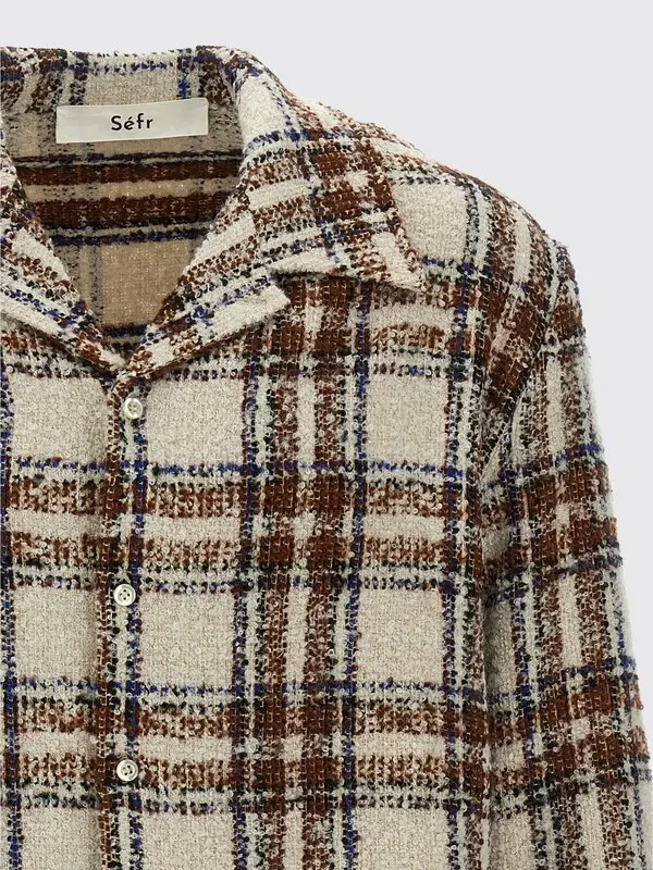Séfr Wool Blend Check Shirt