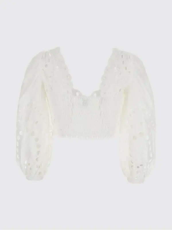 Charo Ruiz Ibiza Embroidered Cropped Blouse