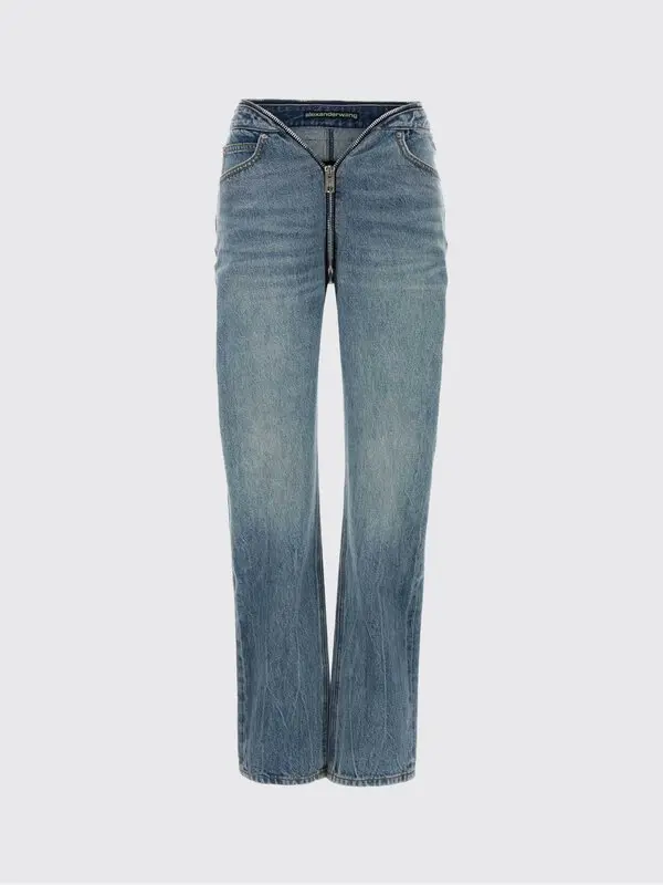 Alexander Wang Straight Jeans In Cotton Denim