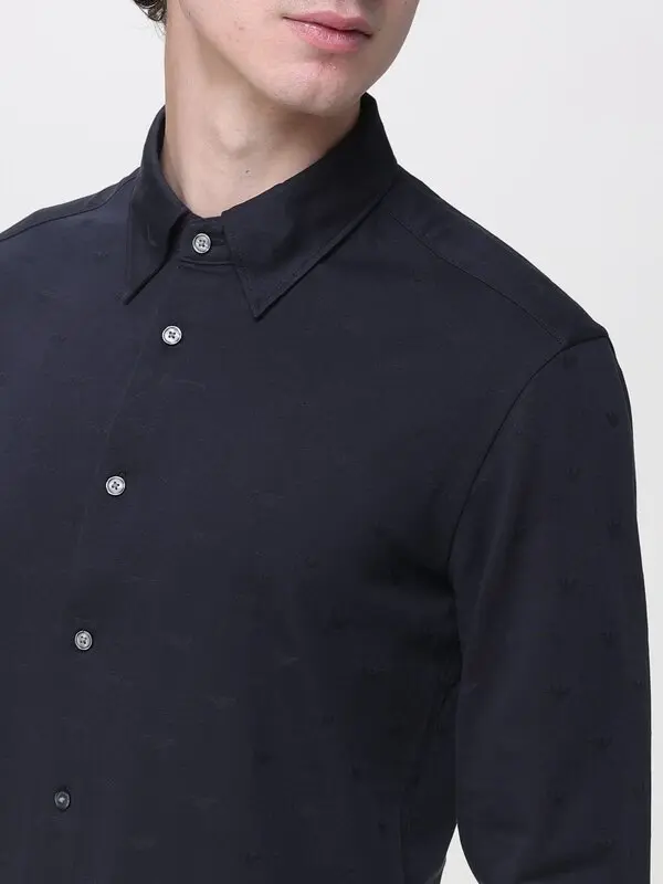 Emporio Armani Classic Cotton Shirt - Blue