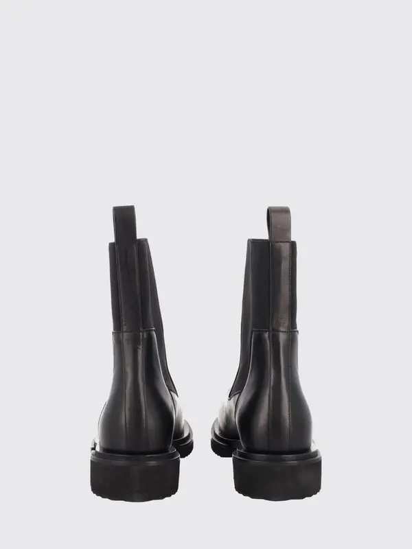 Rick Owens Calfskin Chelsea Boots With Elasticated Ankles And Lug Sole