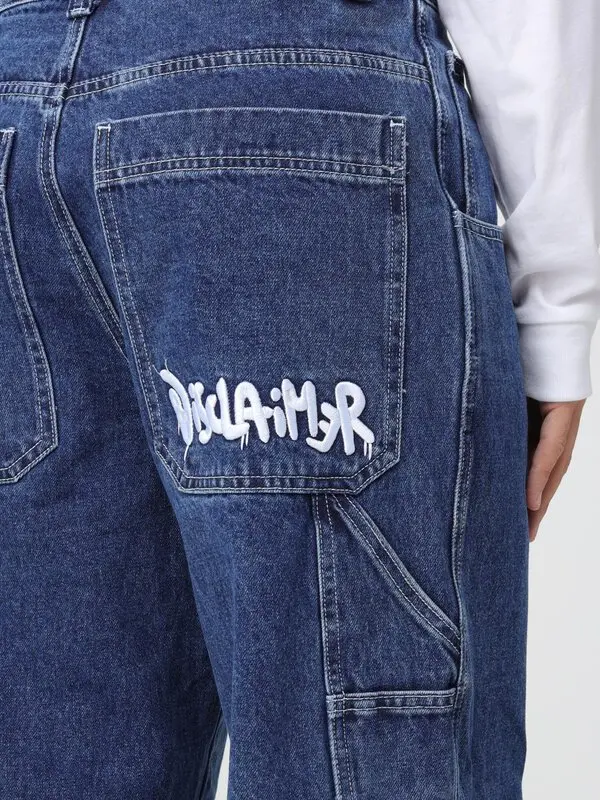 DISCLAIMER Wide Leg Denim Jeans