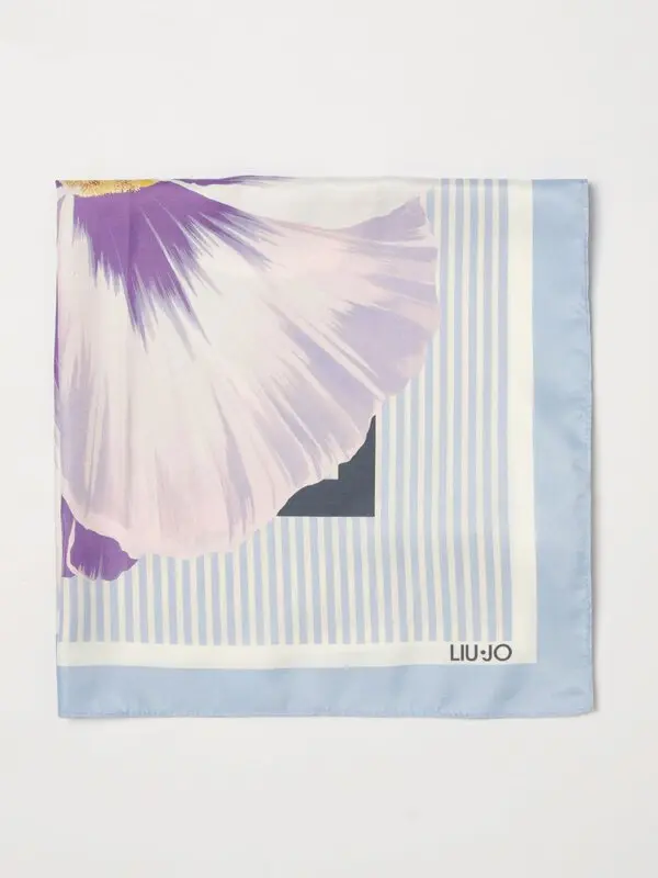 Liu Jo Floral Animal Print Scarf - Violet