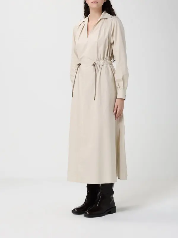 Max Mara Cotton Chemisier Dress - Beige