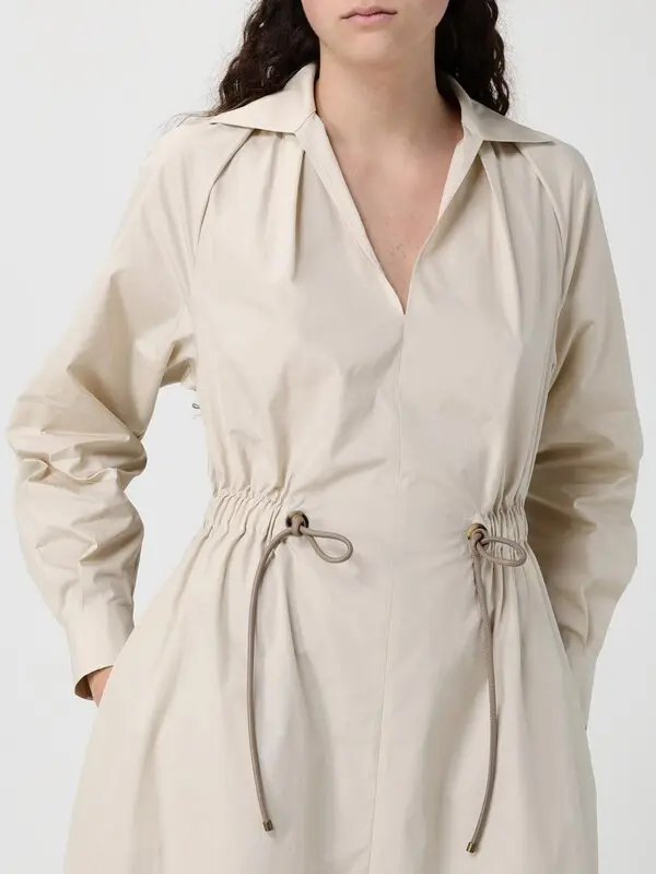 Max Mara Cotton Chemisier Dress - Beige