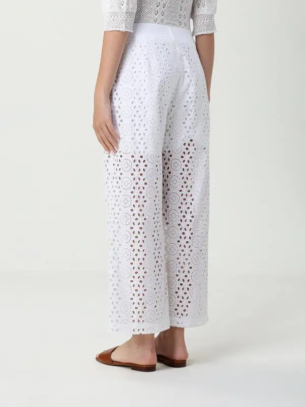 Liu Jo Embroidered Wide Leg Trousers