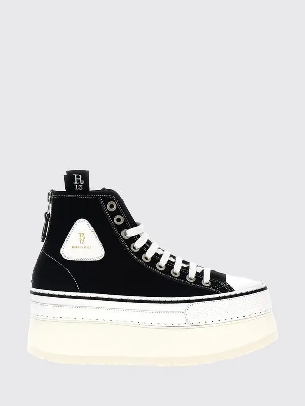 R13 Cotton Platform Sneakers