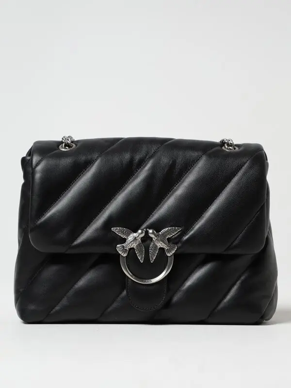 Pinko Quilted Shoulder Bag - Black 1