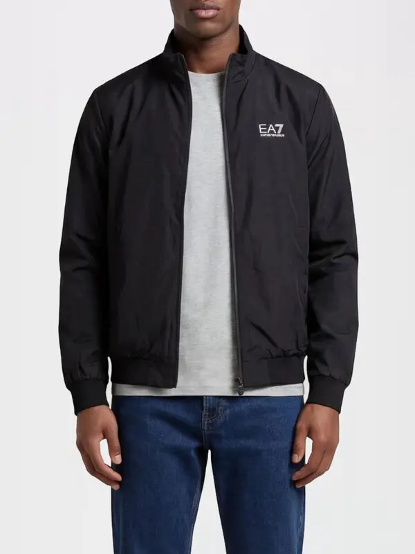 EA7 Polyester Jacket With Logo - Black 1