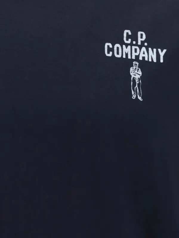 C.P. COMPANY Cotton T-shirt With Maxi Logo
